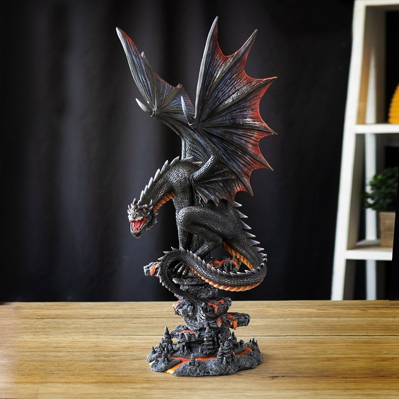 Fantasy Dragons Vulcan Dragon Resin Figure | eBay