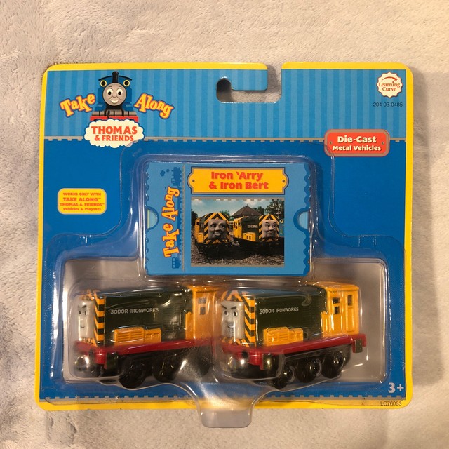 Thomas Take Along Iron Arry & Bert Die Cast Metal Train Cars N Play ...