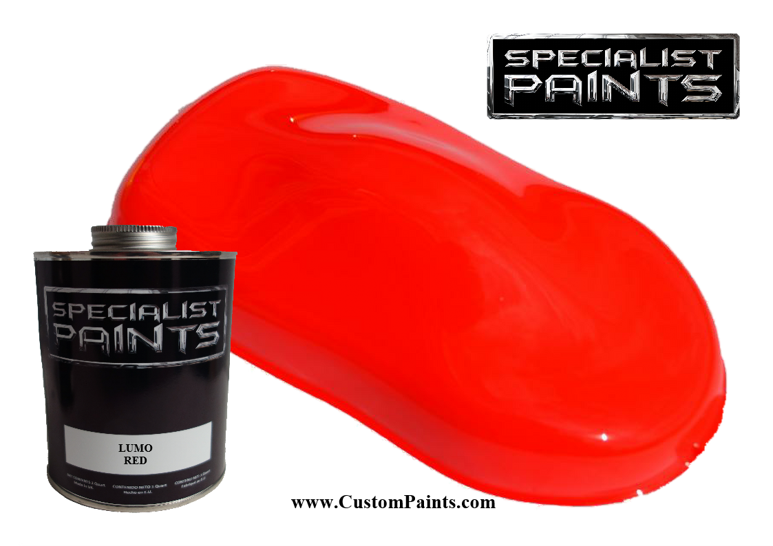 Gallon of Lumo - Red - Urethane Based, Automotive Paint, Luminescence ...