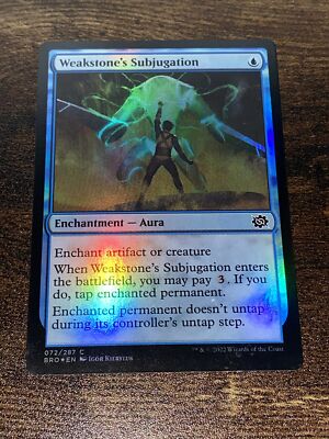 Weakstone's Subjugation 072 The Brothers' War Foil MTG Magic The ...
