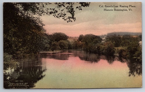 Vintage Postcard VT Bennington Col Baum's Last Resting Place ...