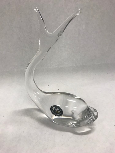 Vilca Atelier Glass Paperweight Vintage Mid Century clear FISH Italy ...
