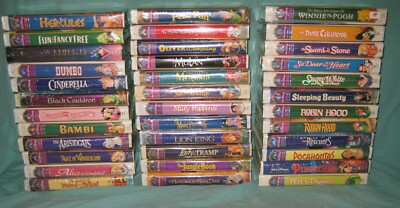 RARE ️ COMPLETE MASTERPIECE COLLECTION_41 NEW SEALED DISNEY VHS_LITTLE ...