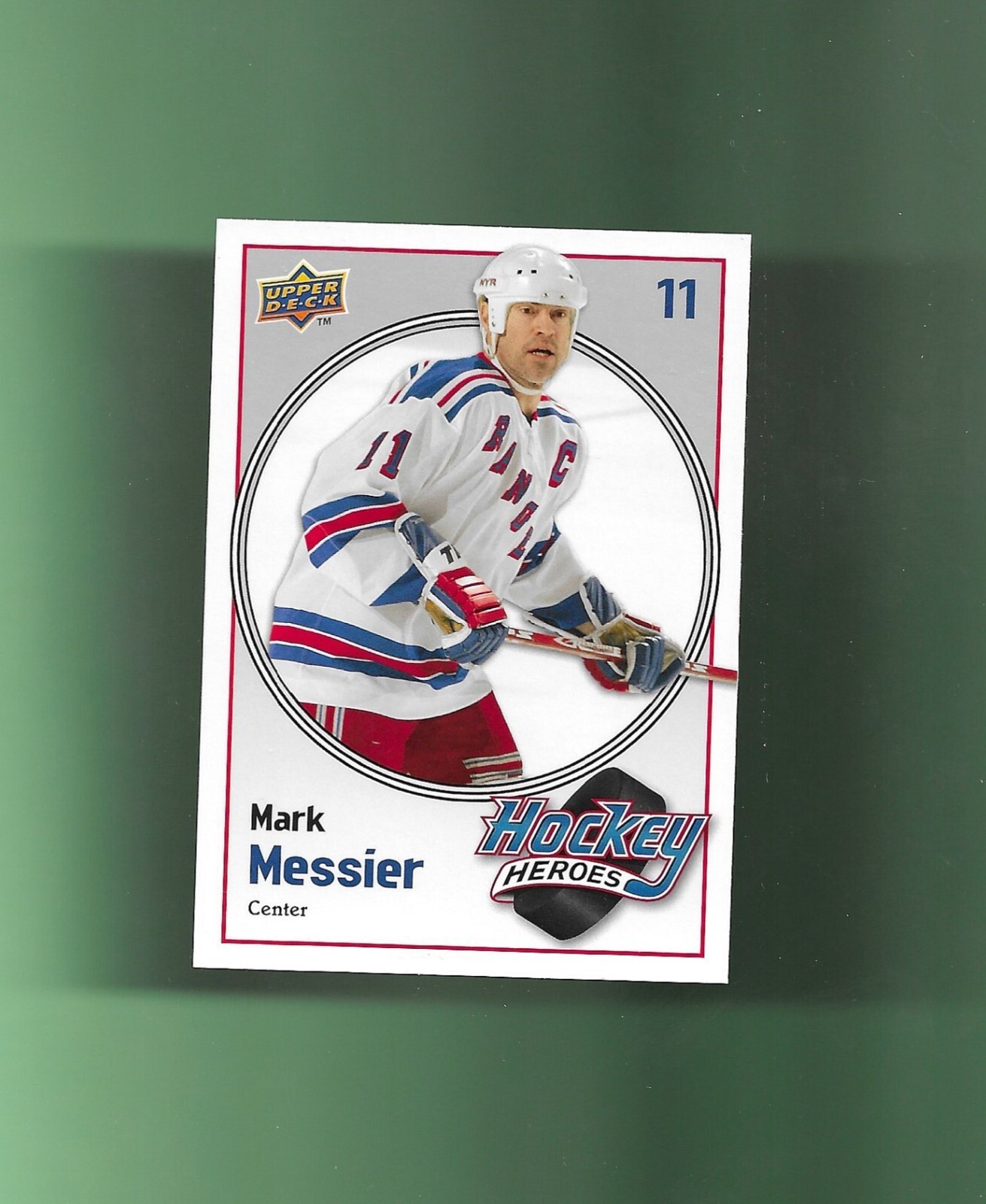 2009-10 Upper Deck HOCKEY HEROES Card # HH24 MARK MESSIER NEW YORK ...
