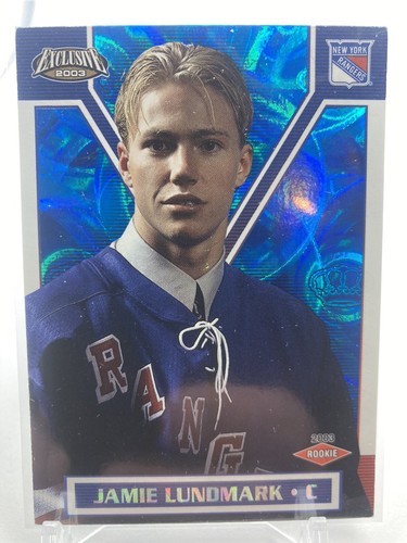 2002/03 PACIFIC EXCLUSIVE ROOKIE /699 #185 JAMIE LUNDMARK RANGERS | eBay