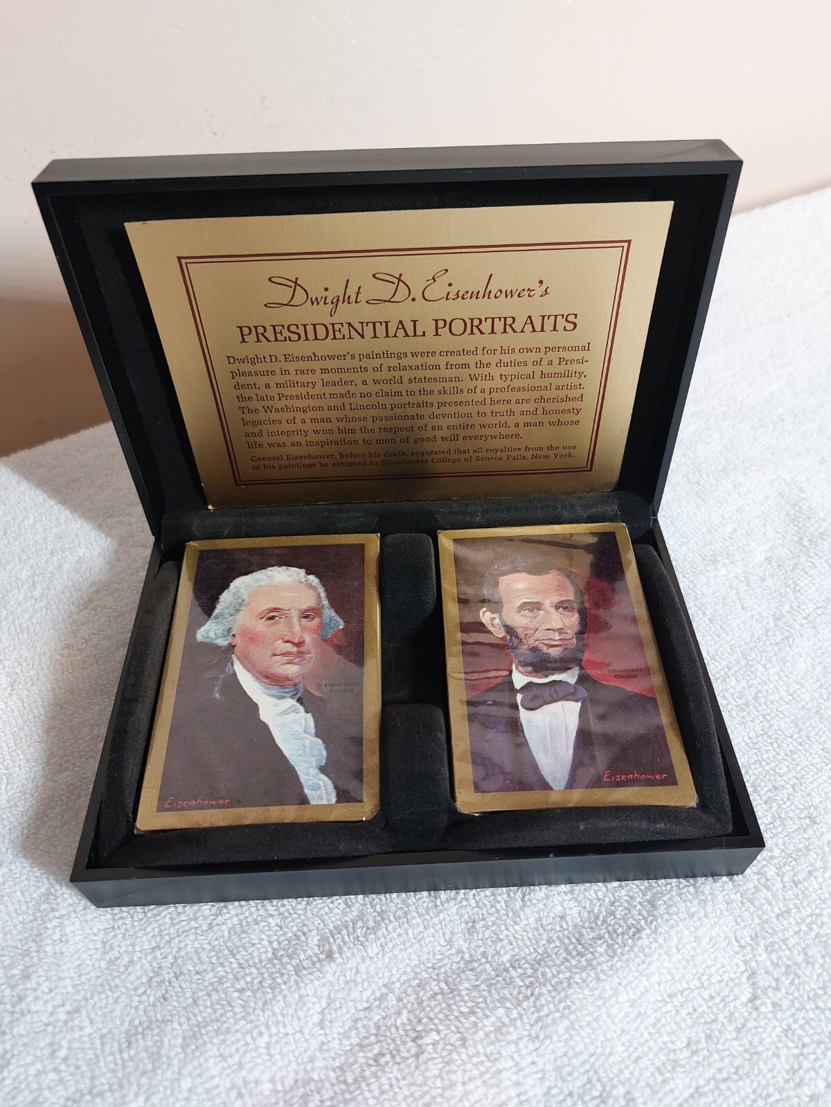 Dwight D. Eisenhower Presidential Portrait Playing Cards Set of 2 ...