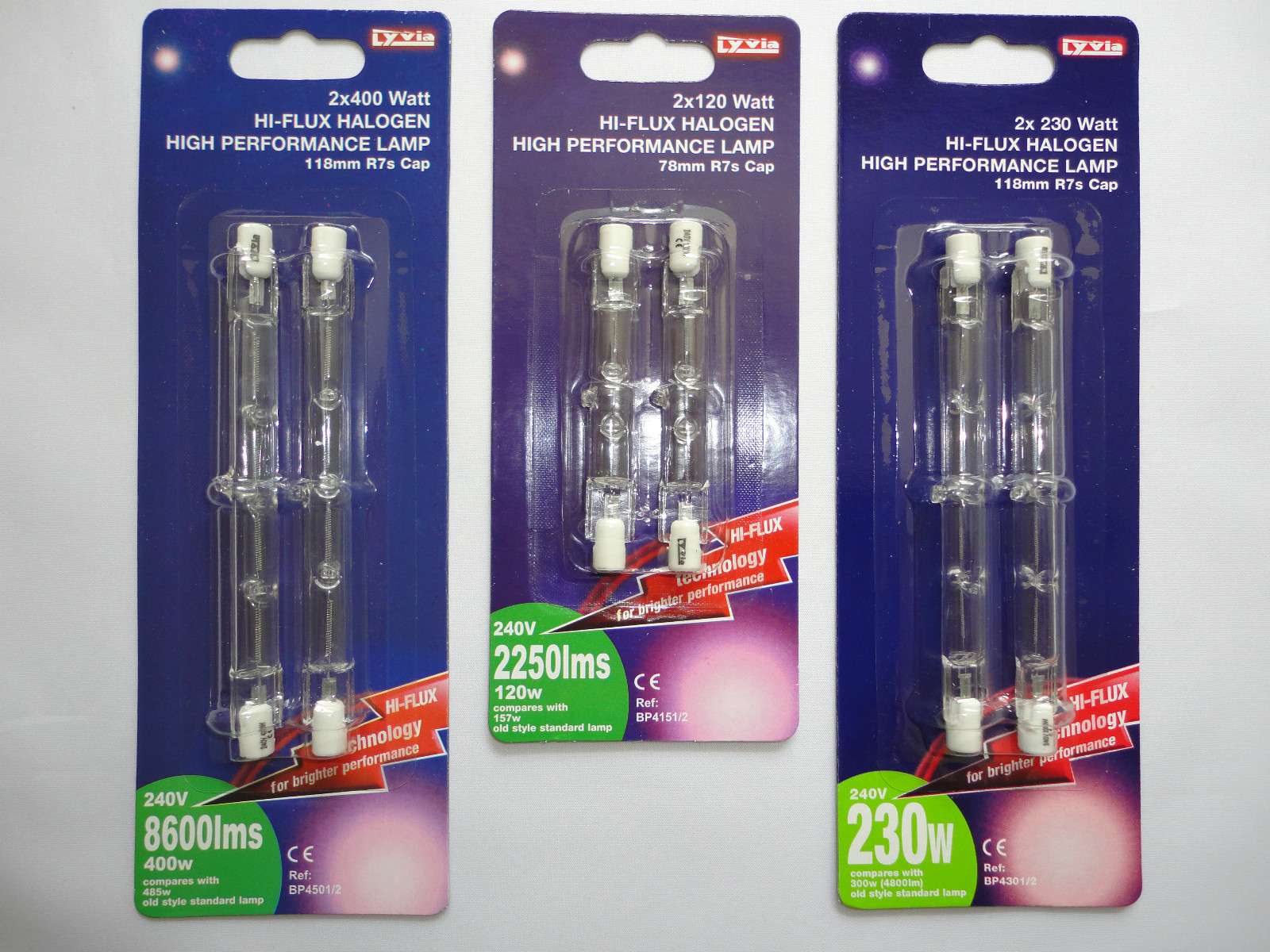 2 pk Halogen J118 J78 Bulb R7s Security Flood Spot Light L/Life 160w ...