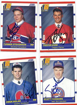 1990 Score #426 Turner Stevenson Montreal Canadiens Autographed Card ...