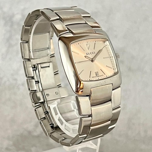 Gucci 8500M Square Date Men's Watch Unisex Quartz Authentic | eBay
