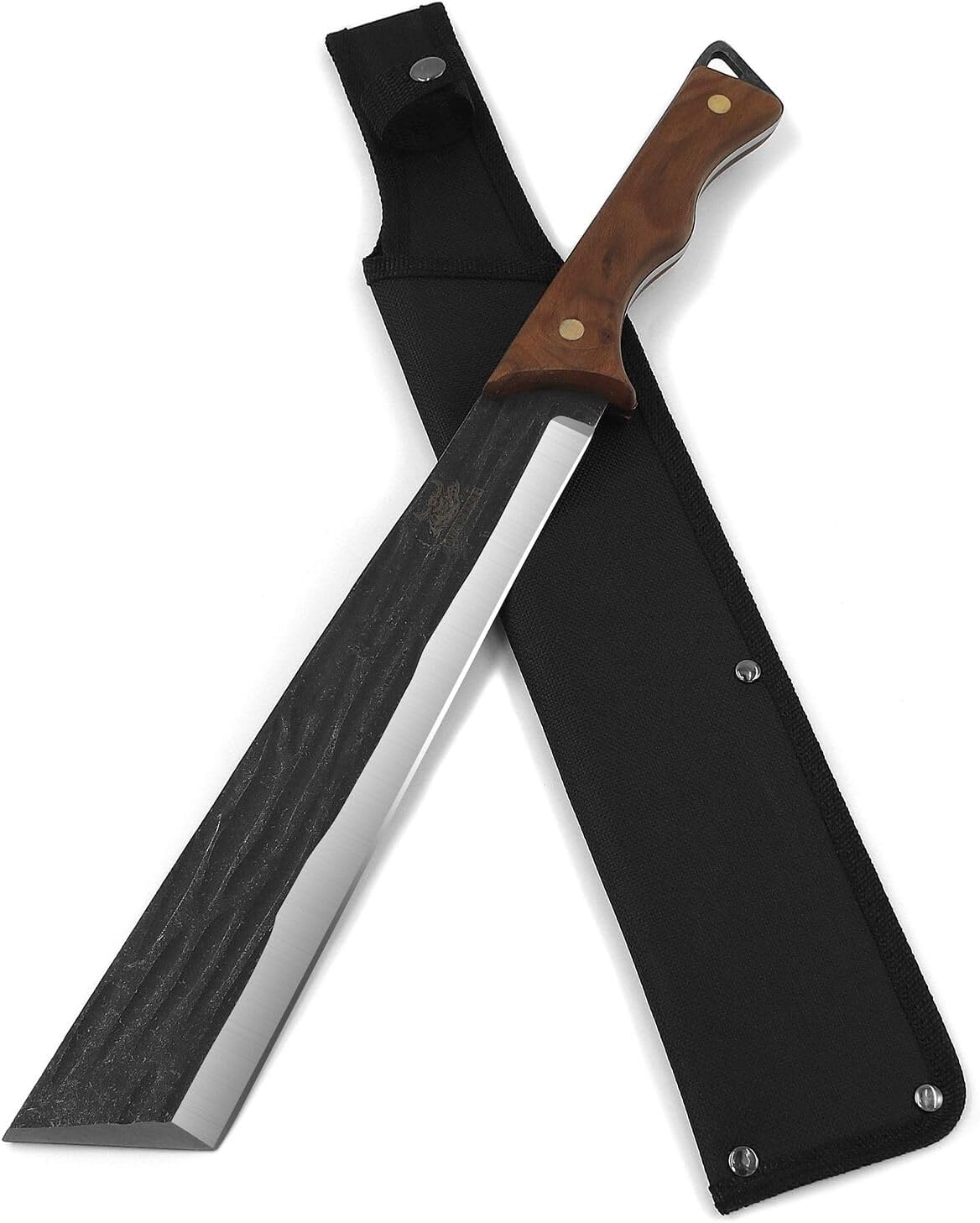 Machete, 16.7" Machete for Cutting Trees Heavy Duty, 3Cr13 Stainless ...