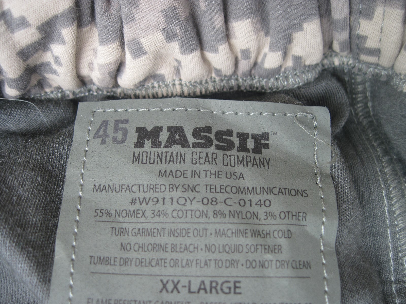 MASSIF MOUNTAIN GEAR PANT WITH MASSIF HALO TECHNOLOGY SIZE XXL | eBay