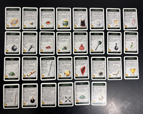 Warhammer Quest 1995 - Core Game - Treasure Card Deck - 30 Card Set | eBay