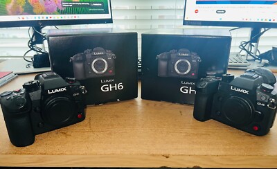 Two Panasonic Lumix GH6 4K 25.2MP Mirrorless Camera (Body Only) DC-GH6BODY 885170382077| eBay