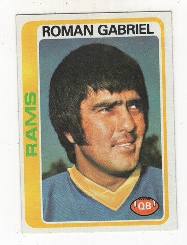 1978 TOPPS FOOTBALL ROMAN GABRIEL LOS ANGELES RAMS #409 | eBay