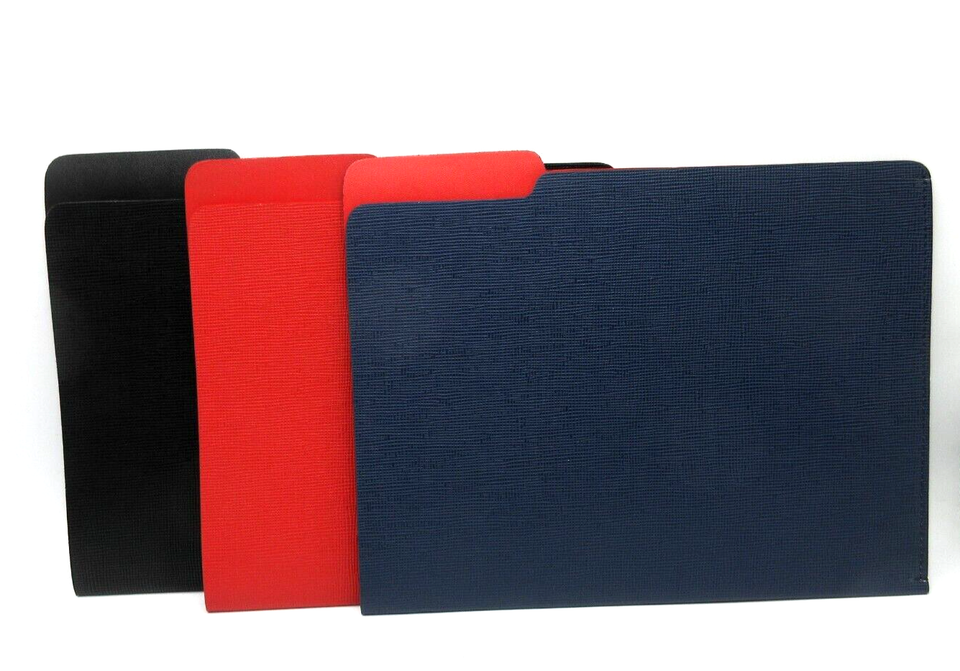 File Folder Leather by Graphic Image Made in America NAVY | eBay