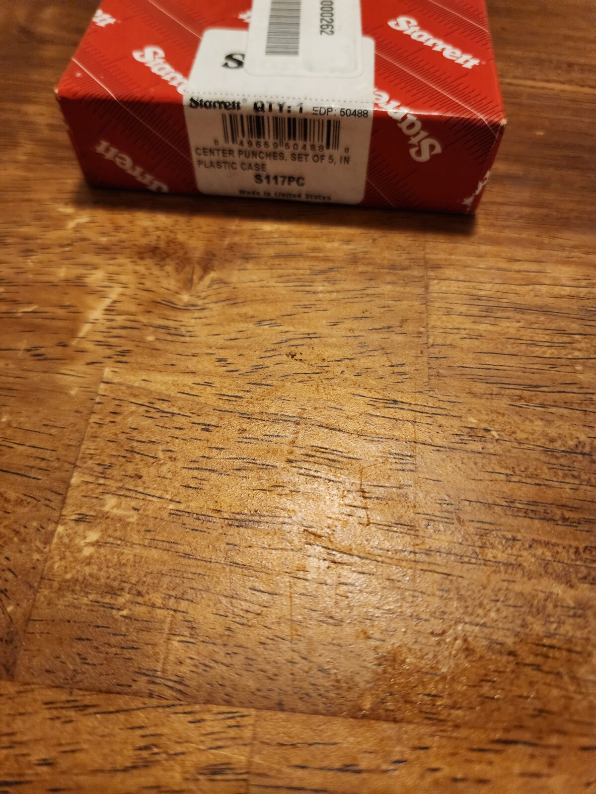 STARRETT 5 PIECE CENTER PUNCH SET IN CASE #S117PC #50488 for sale ...