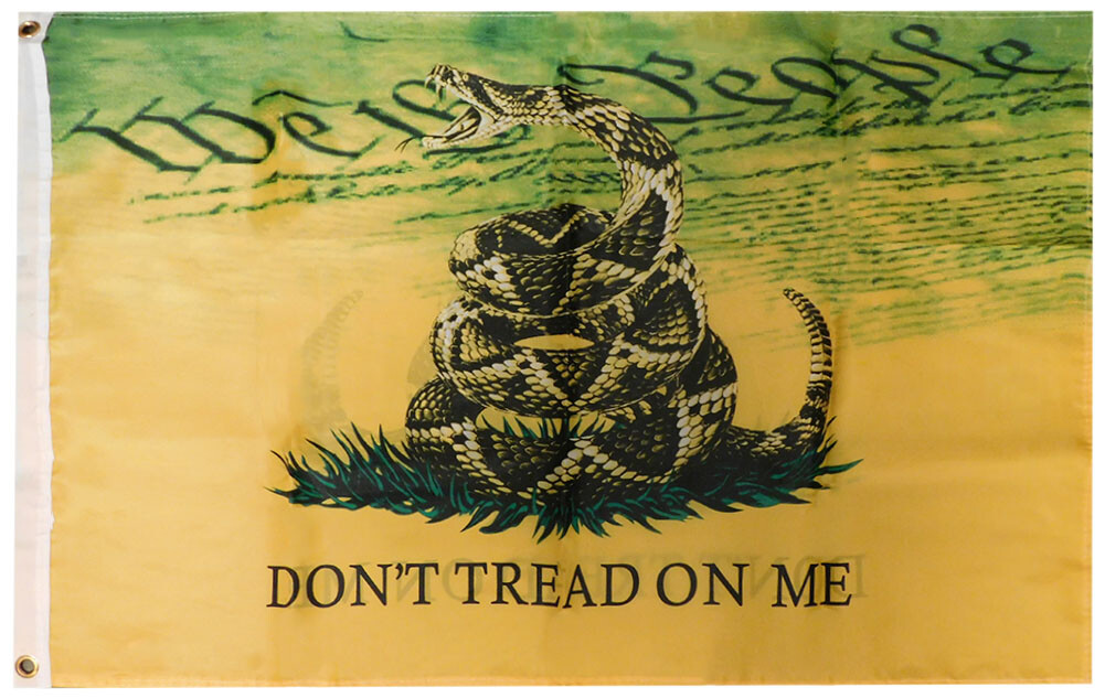 3X5 Gadsden Live Rattlesnake We The People 150D Poly Nylon DOUBLE Sided ...