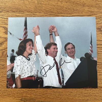Dan Quayle Signed 8x10 Photo Vice President Autograph George HW Bush | eBay