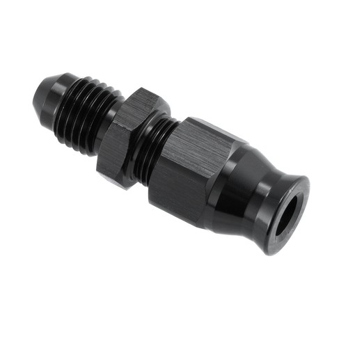 Black-4AN Male to 1/4" Pipe Tube Fuel Line Fitting W/Brass Ferrule ...