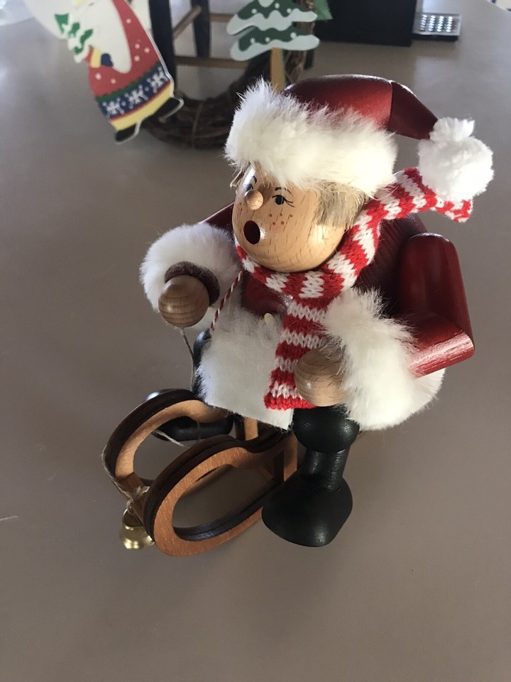 German Incense Smoker (Rauchermann) Santa on Sleigh - KWO | eBay