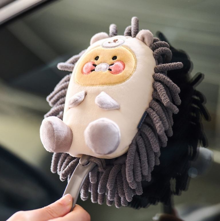 Kakao Friends Car Duster Choonsik Soft Waxed Duster Cleaning Kit ...