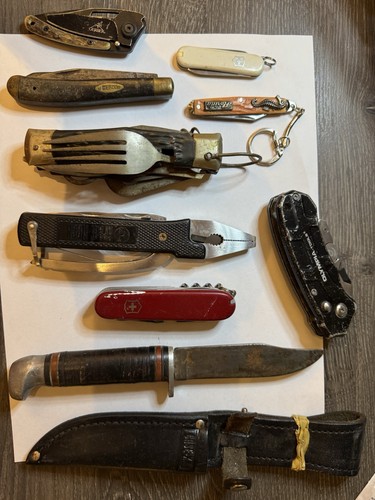 Lot of 8 Misc Pocket Knives Vintage And Modern!! Gesco Etc. Please See ...