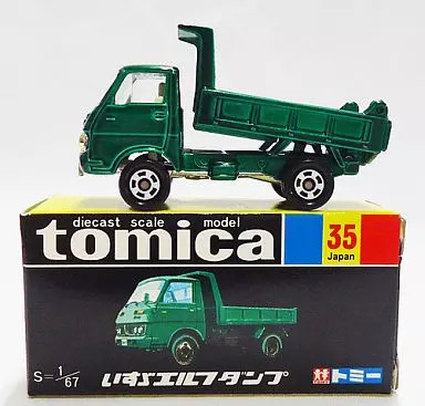 1/67 Isuzu Elf Dump Truck Green Black Box Tomica 30th Anniversary No.35 ...