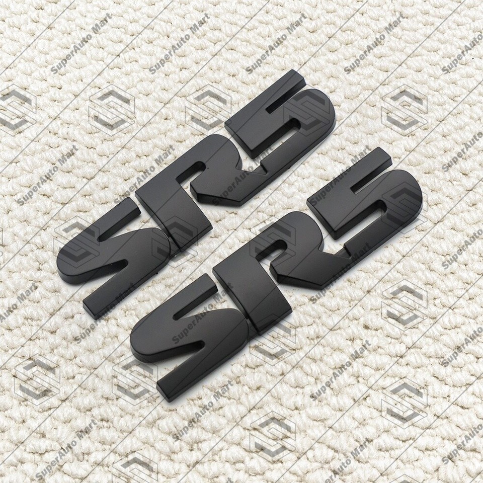 MATTE BLACK SR5 EMBLEM REPLACEMENT BADGE FOR TACOMA TUNDRA 4RUNNER ...