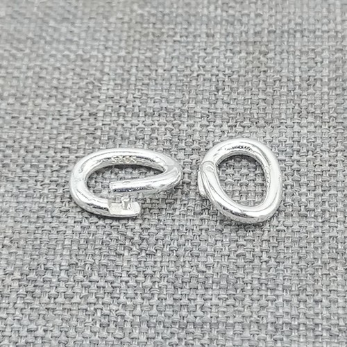 5pcs of 925 Sterling Silver Oval Lock Jump Rings for Necklace Bracelet ...