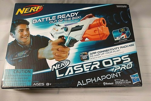NERF Gun Laser Ops Pro AlphaPoint Battle Ready w/ Bluetooth App New ...