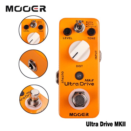 Mooer Guitar Effect Pedal Ultra Drive MKII Distortion Multi Dynamic ...