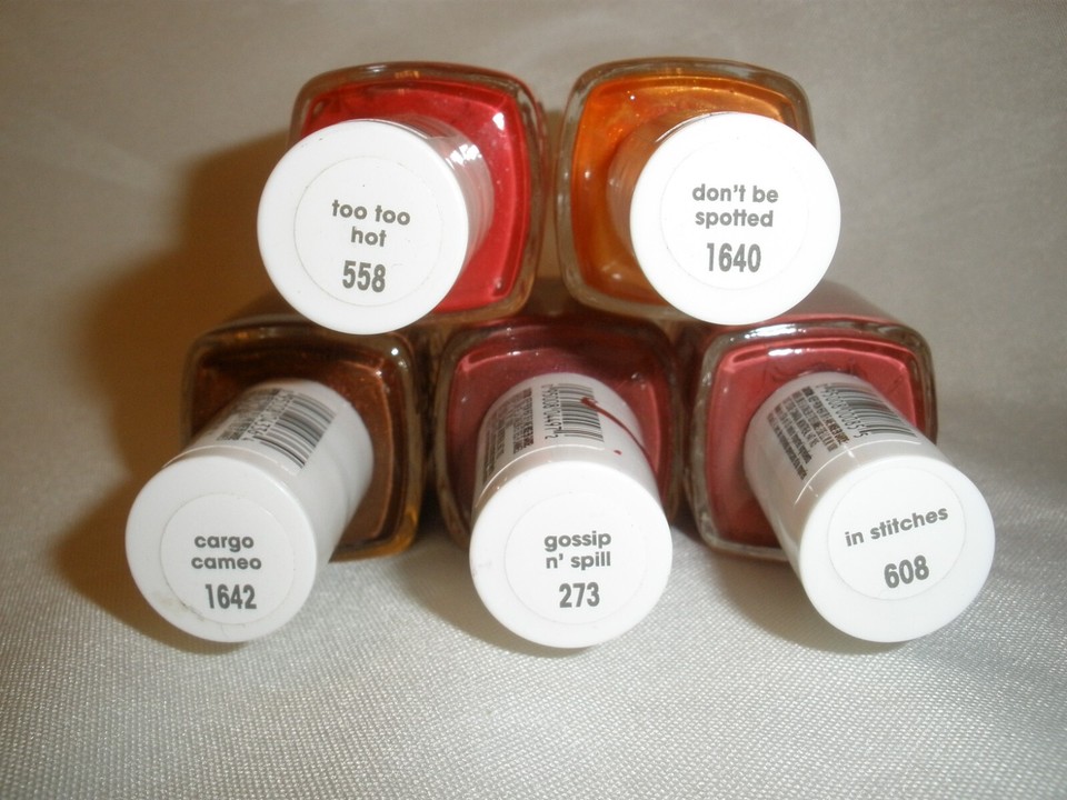 5 Brown,Purple,Orange,Red Essie Nail Polish No Repeat 608, 273, 558 ...