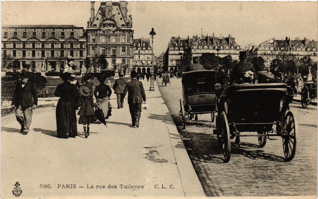 CPA PARIS 1e La rue des Tuileries (537270) | eBay.de