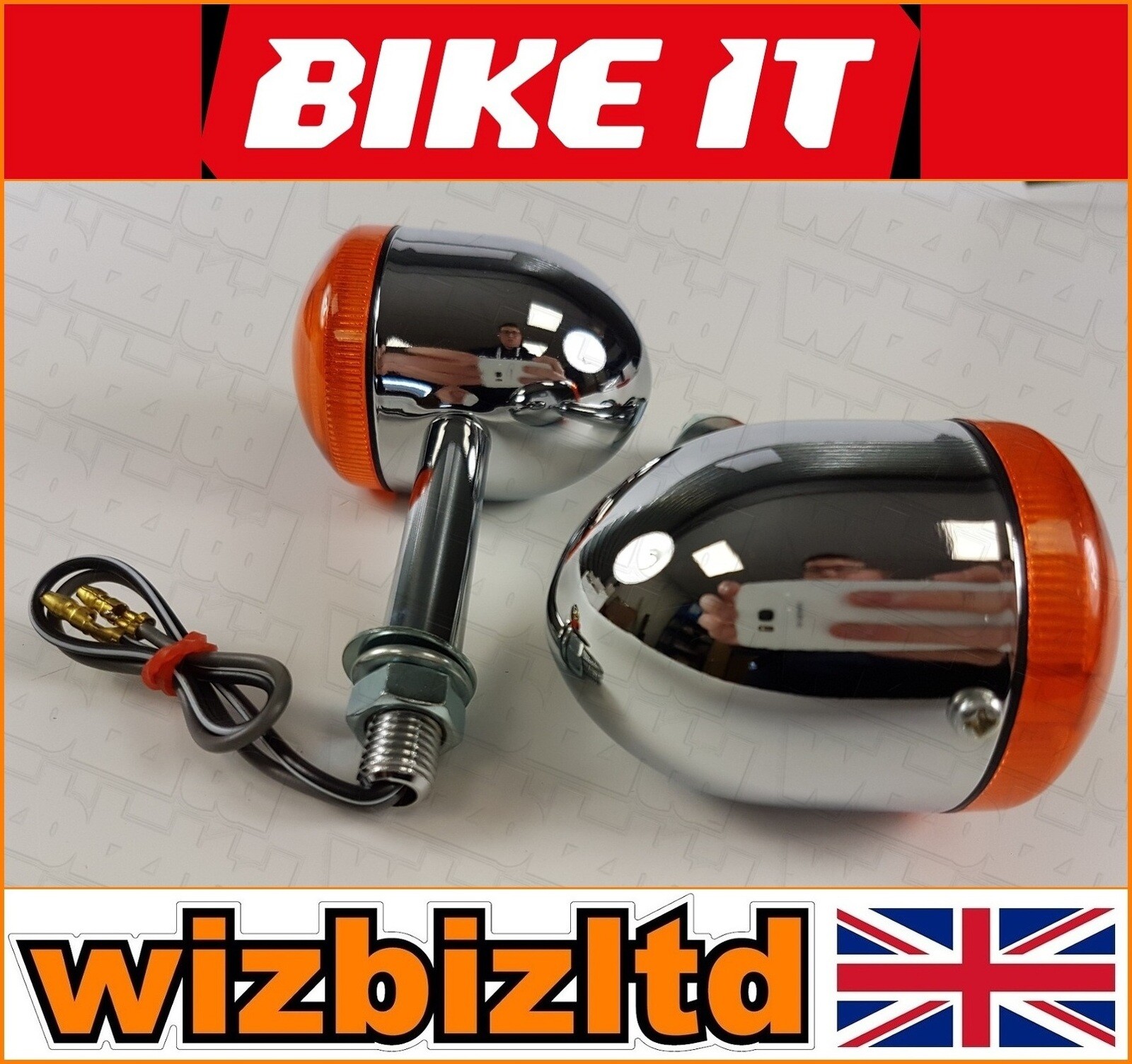 Honda CRF 450 RX Supermoto 2019 Chrome Body Long Stem Bullet Indicators ...