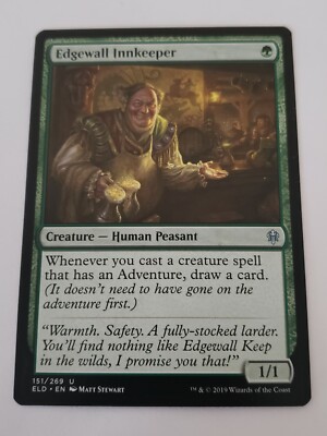 Edgewall Innkeeper Throne of Eldraine Mtg Card Mint Condition | eBay