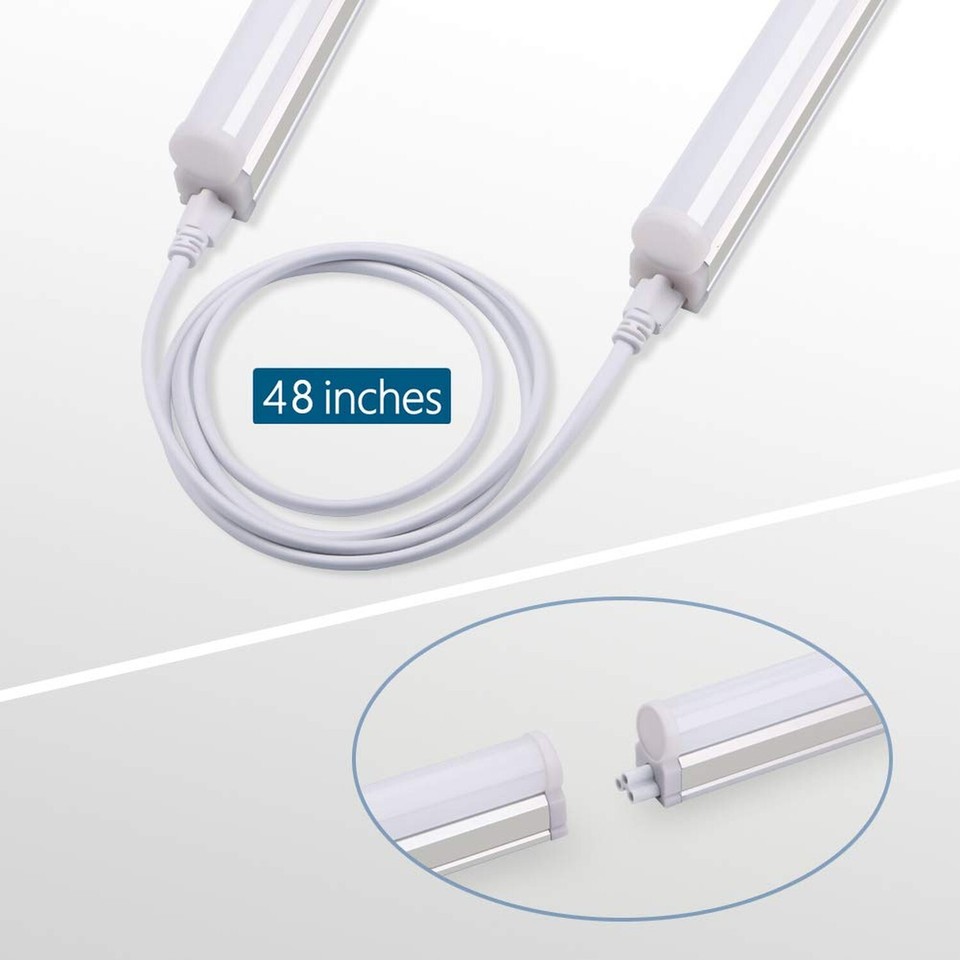 Barrina (Pack of 12) LED T5 Shop Light, 4FT, 2200lm, 6500K (Super ...