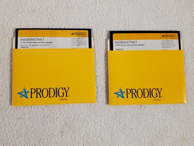 Prodigy Software, Installation Disks 1&2 for IBM Version 3.1 Vintage ...