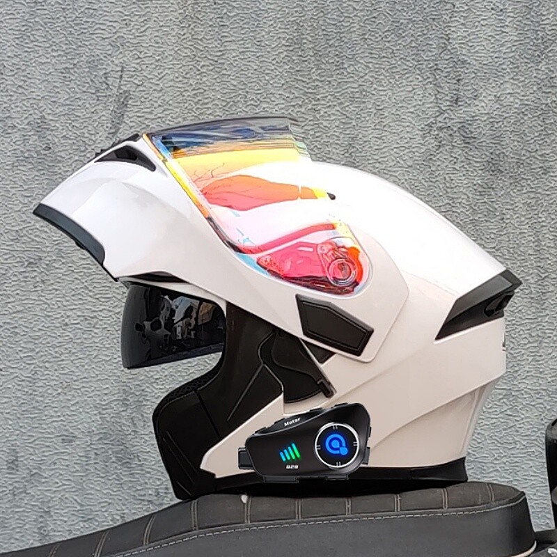 Bluetooth Motorcycle Helmet Camera Recorder Modular Motor Helmets DOT ...