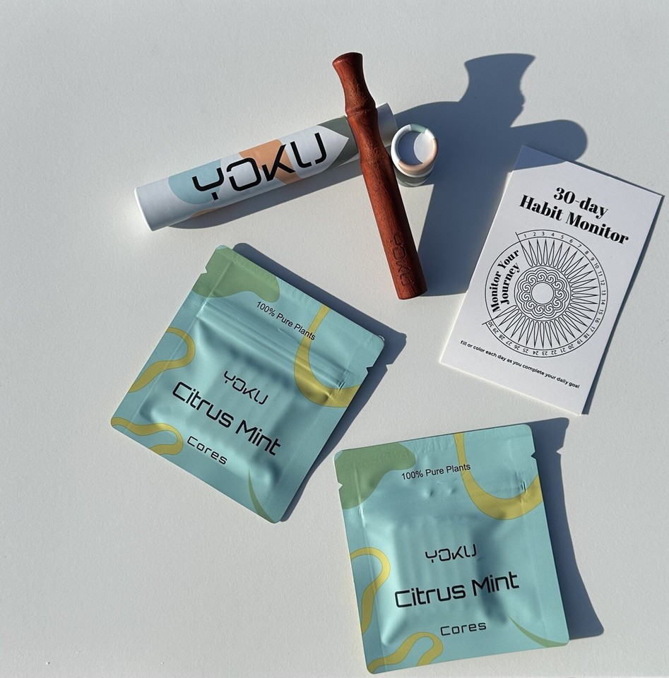 Quit Smoking Aid Stop Vaping Rosewood Inhaler With 12 Citrus Mint ...