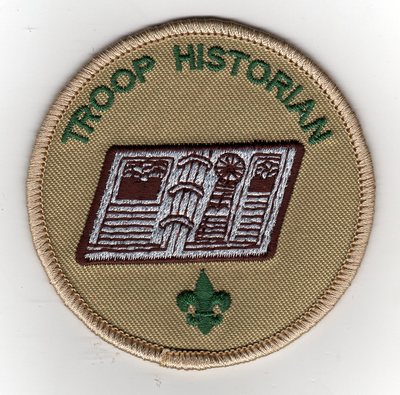 Troop Historian Position Patch (2014-Cur.), Tan Brd, w/ "Since 1910 ...