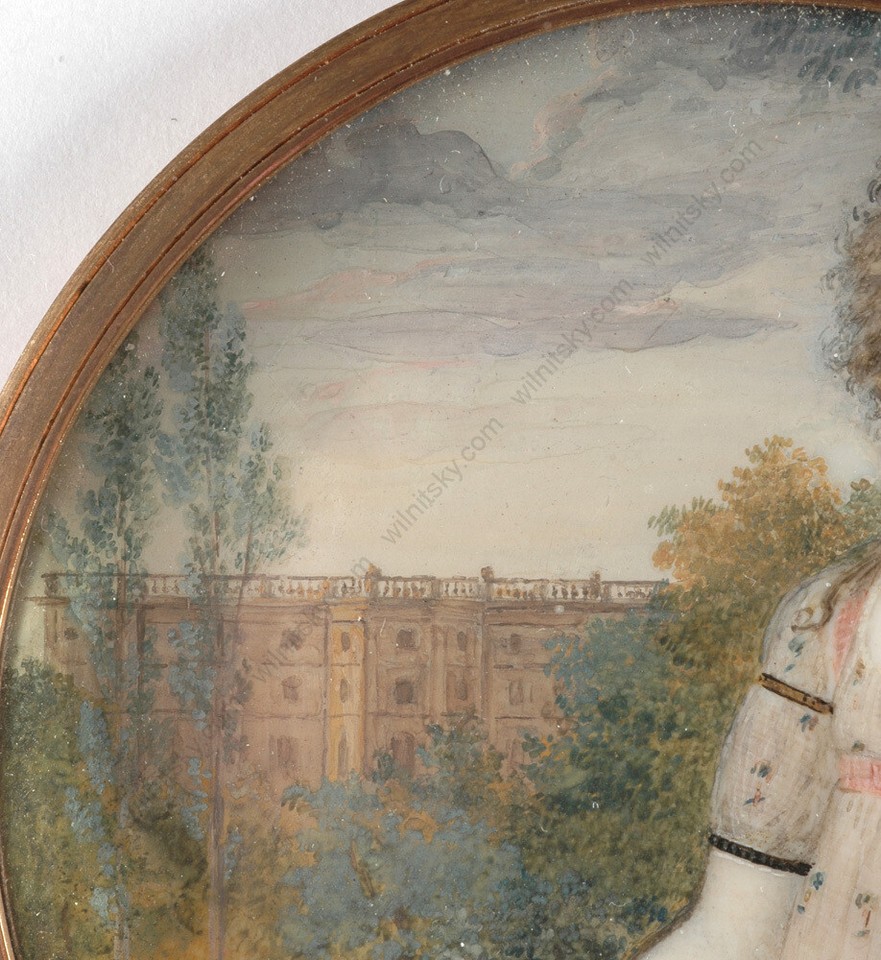 Charles Etienne Le Guay (1762-1846) "Portrait of a girl in a park", ca ...
