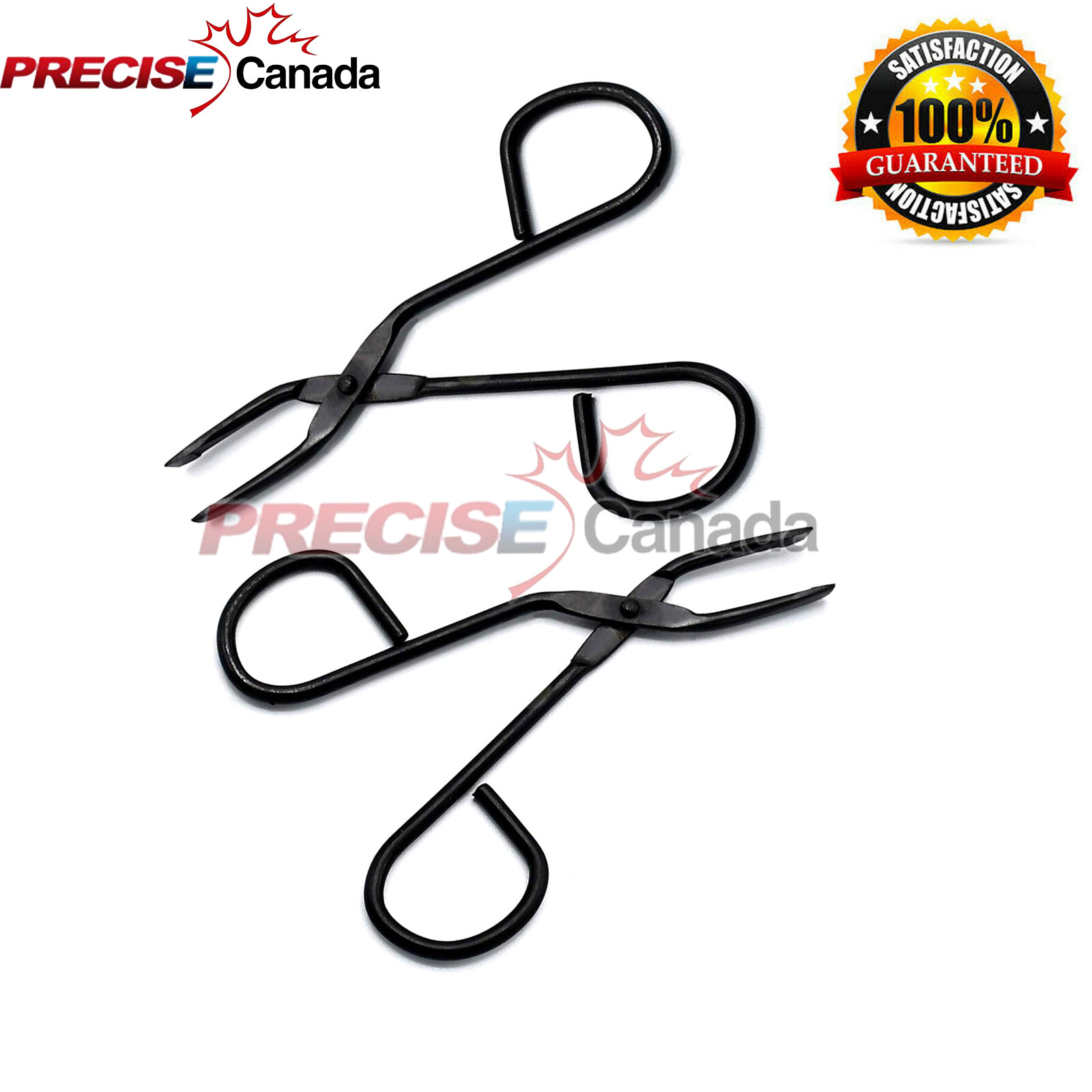 2 Pc Self Women Scissors slanted Tip Eyebrow Tweezers Clamp Clipper ...