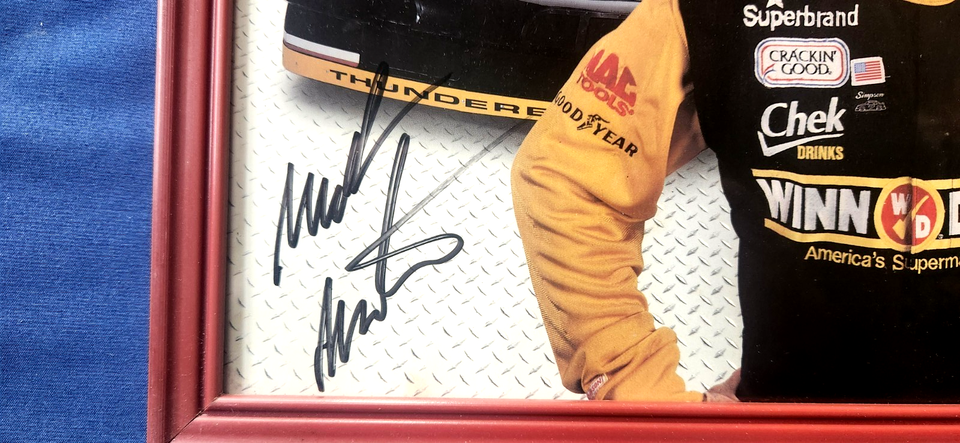 Mark Martin Signed Framed Photo 8" x 10" NASCAR Winn Dixie Racing ...