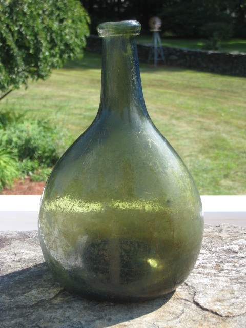 1780-1800 Shipwreck "Gall Glass" American Chestnut Flask - 8.5" | eBay