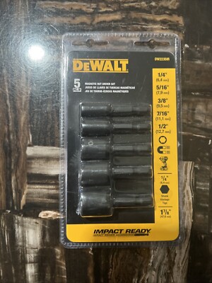 DeWALT Impact Ready 5-Piece Magnetic Nut Driver Bit Set DW2235IR | eBay