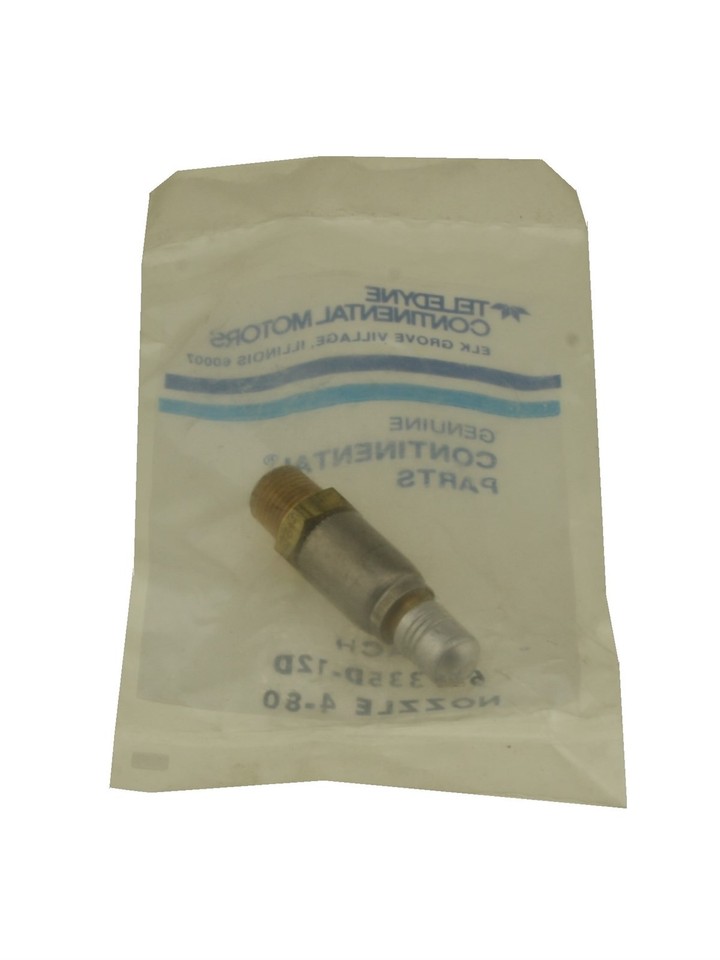 NEW TCM CONTINENTAL FUEL INJECTOR P/N 627335D-12D NOZZLE 4-80, SEALED ...