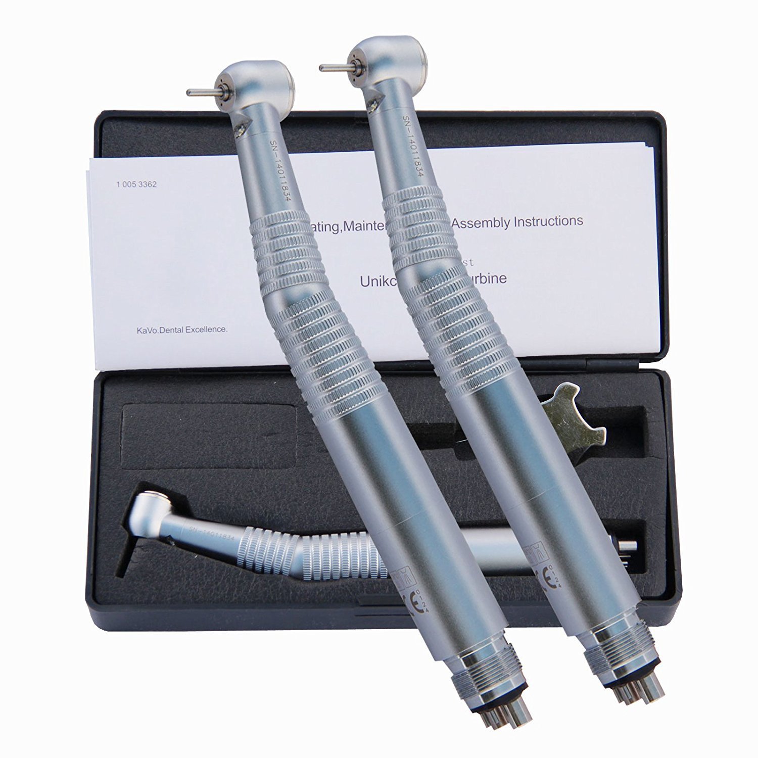 2 X KAVO Dental High Speed Handpiece Self-power Fiber Optic LED ...