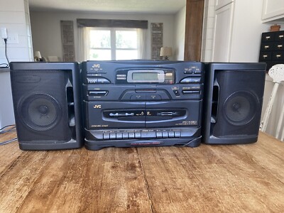 JVC PC-X130 Vintage Boombox 90s CD Cassette Player AM/FM | eBay