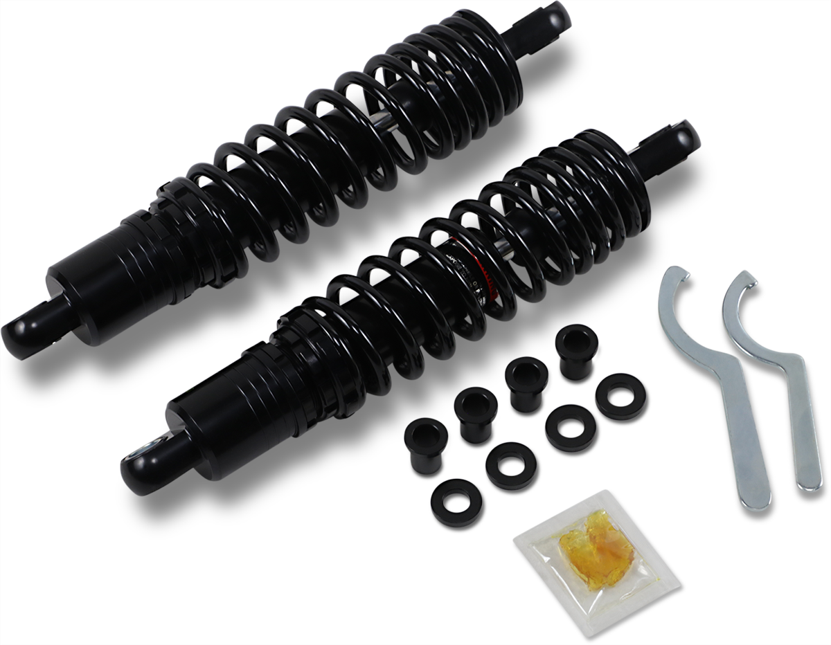 Drag Specialties 13" Black Premium Ride-Height Adjustable Shocks 1310 ...