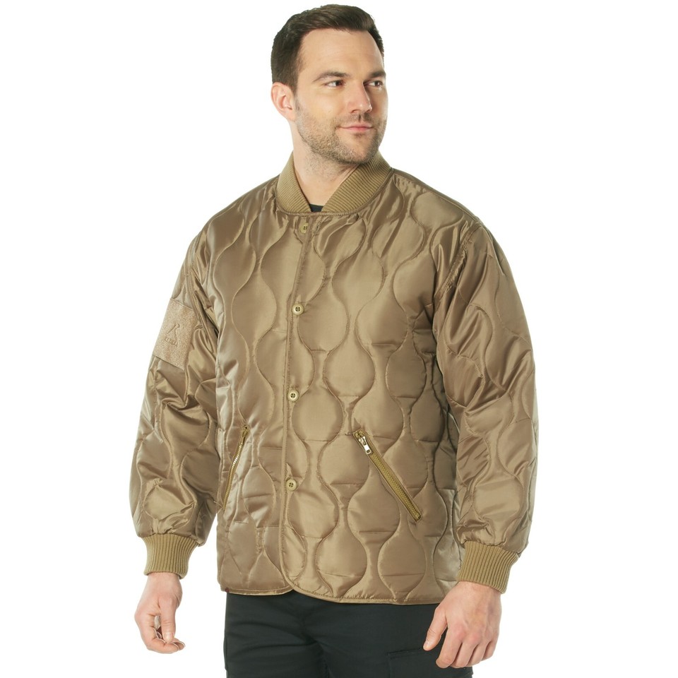 Men's Military Style Quilted Woobie Fashion Jacket | eBay